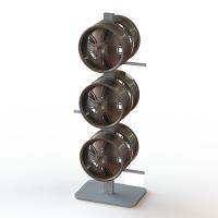 China ISO Double Sided 6 Aluminum Alloy Wheel Rim Stand for sale