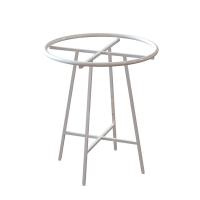 China Collapsible Iron Garments Metal Clothing Display Rack Round Tube Powder Coating for sale