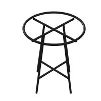 China Collapsible Iron Garments Metal Clothing Display Rack Round Tube Powder Coating for sale