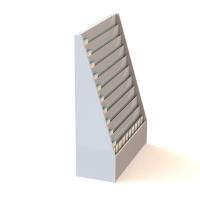 China Multiple Layers Sloped MDF Greeting Card Display Stand for sale