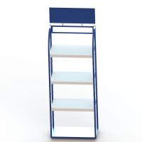 China 4 Tier Adjustable Iron Shelving , Metal Adjustable Storage Rack Shelf for sale