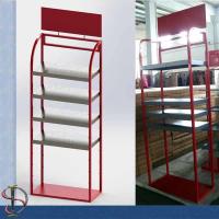 China 4 Tier Adjustable Iron Shelving , Metal Adjustable Storage Rack Shelf for sale