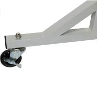China Industrial Heavy-Duty Metal Clothing Display Rack Free Standing Z Shaped Base for sale