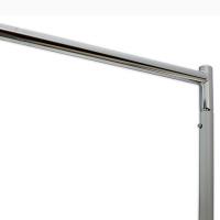China Industrial Heavy-Duty Metal Clothing Display Rack Free Standing Z Shaped Base for sale