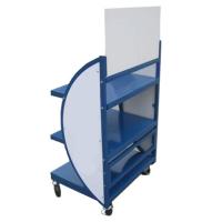 China Floor Stand 3 Layer One Side Metal Lubricant Display Rack for sale