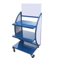 China Floor Stand 3 Layer One Side Metal Lubricant Display Rack for sale