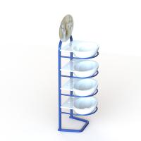 China One Side 4 Tiers Flooring Display Stand for Bathroom Sinks for sale