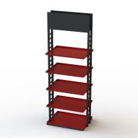 China 5 Shelves Heavy Duty Display Stand Auto Parts Display Racks For / POP Oil Bottles for sale