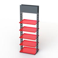 China 5 Shelves Heavy Duty Display Stand Auto Parts Display Racks For / POP Oil Bottles for sale