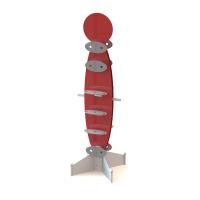 China 2 Sides 6 Shelves Water Taps Flooring Display Stand for sale