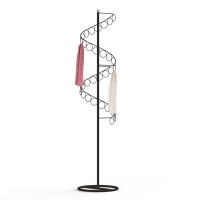 China Freestanding Spiral 32 Ring Metal Scarf Hanger for sale