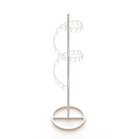China Freestanding Spiral 32 Ring Metal Scarf Hanger for sale