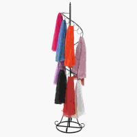 China Freestanding Spiral 32 Ring Metal Scarf Hanger for sale