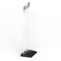 China Multiple Layer Spiral Shape Baseball Cap Metal Wire Display Rack for sale
