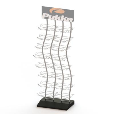 China Multiple Layer Spiral Shape Baseball Cap Metal Wire Display Rack for sale