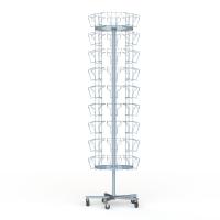 China 8 Sided Spinner KD Metal Display Rack For Greeting Card for sale