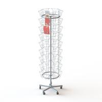 China 8 Sided Spinner KD Metal Display Rack For Greeting Card for sale