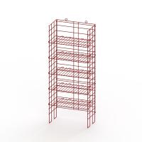 China Adjustable Height Metal Wire Display Racks For Supmarket Folding Feature for sale