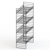 China Supermarket Metal Wire Display Stands / Mulitple Shelf Wire Rack Display Stands for sale