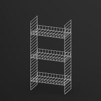 China Supermarket Metal Wire Display Stands / Mulitple Shelf Wire Rack Display Stands for sale