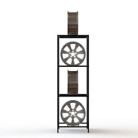 China Square Aluminum Alloy Wheel Display Stand Knocked Down for sale