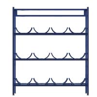 China Engine Oil Barrel  Knocked Down Metal Display Racks For Garage for sale