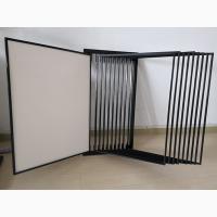 China 10 Panel Knock Down Swing Poster Frame Stand Wall Mounted 20 View Poster for sale
