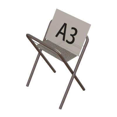 China Black Folded Metal Rack Shelves Knock Down Structure for sale