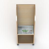 China KD Construction MDF Literature Display Stand Wooden Maple for sale