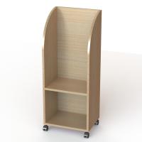 China KD Construction MDF Literature Display Stand Wooden Maple for sale