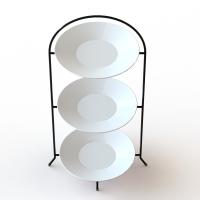 China Metal Wire 3Tiers Metal Display Rack Welded Structure for sale