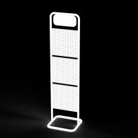China Universal Grocery Store Display Racks / Two Pegboard Metal Display Stand for sale