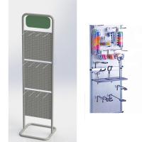 China Universal Grocery Store Display Racks / Two Pegboard Metal Display Stand for sale