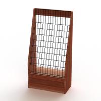 China 11 Tiered Literature Floor Stand MDF And Metal Display Rack For Brochures Holder for sale
