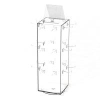 China 4sides Turntable Counter Top Display Rack With Top Pad Holder for sale