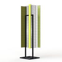 China Powder Wings Fixture Metal Floor Display Stands With Tube Base 1