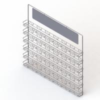 China Wall Mount Welded Metal Table Top Display Stands For Nail Polish for sale
