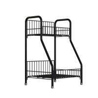 China Kitchen Spice Organizer 2Wire Baskets Home Display Rack For Bottles for sale