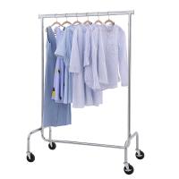 China Chrome Tube Stainless Steel Clothes Rack , Metal Heavy Duty Clothes Rack for sale