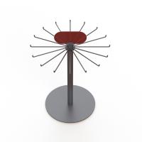 China Multiple Hooks Spinner Metal Clothing Display Rack For Toggery for sale