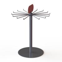 China Multiple Hooks Spinner Metal Clothing Display Rack For Toggery for sale
