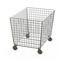 China Metal Bin Chrome Color Welded Hotel Display Stand Cart Type for sale