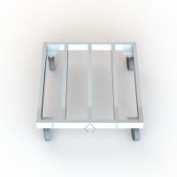 China Knocked Down Heavy Iron Tube  Industrial Dolly Cart For Transporting for sale