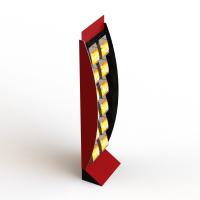 China Grocery One Pegboard Display Stand / Metal Plate Freestanding Pegboard Display for sale
