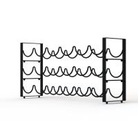 China 6 Bottles Wine Wire Rack For Home Display Rack Table Wine Organizer Shelf Rack for sale