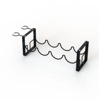 China Metal Wire Stacking Wine Bottle Glass Holder For Home Display for sale