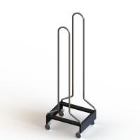China 2 Holders Stand Steel Sport Equipment Racks for Rugby Clothes And Shoulder Pad for sale