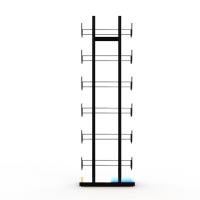 China Flooring Stand Display yoga mat hanging rack 6 shelves 12 Layers for sale