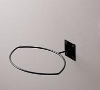 China Iron Wire Wall Mounted Metal Rack For Basketball Rugby Football Display for sale