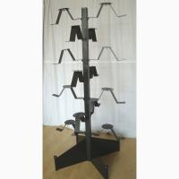 China Full Motorcycle Helmets Metal Equipment Rack Adjustable With Casters for sale